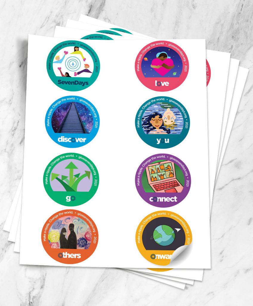 Order Sticker Sheets - Give SevenDays®