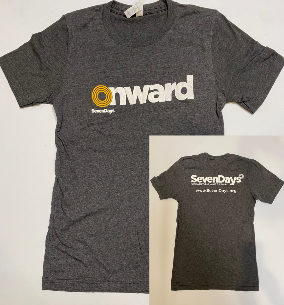 ONWARD T-Shirt: Crew Cut (includes 3 free stickers) - Give SevenDays®