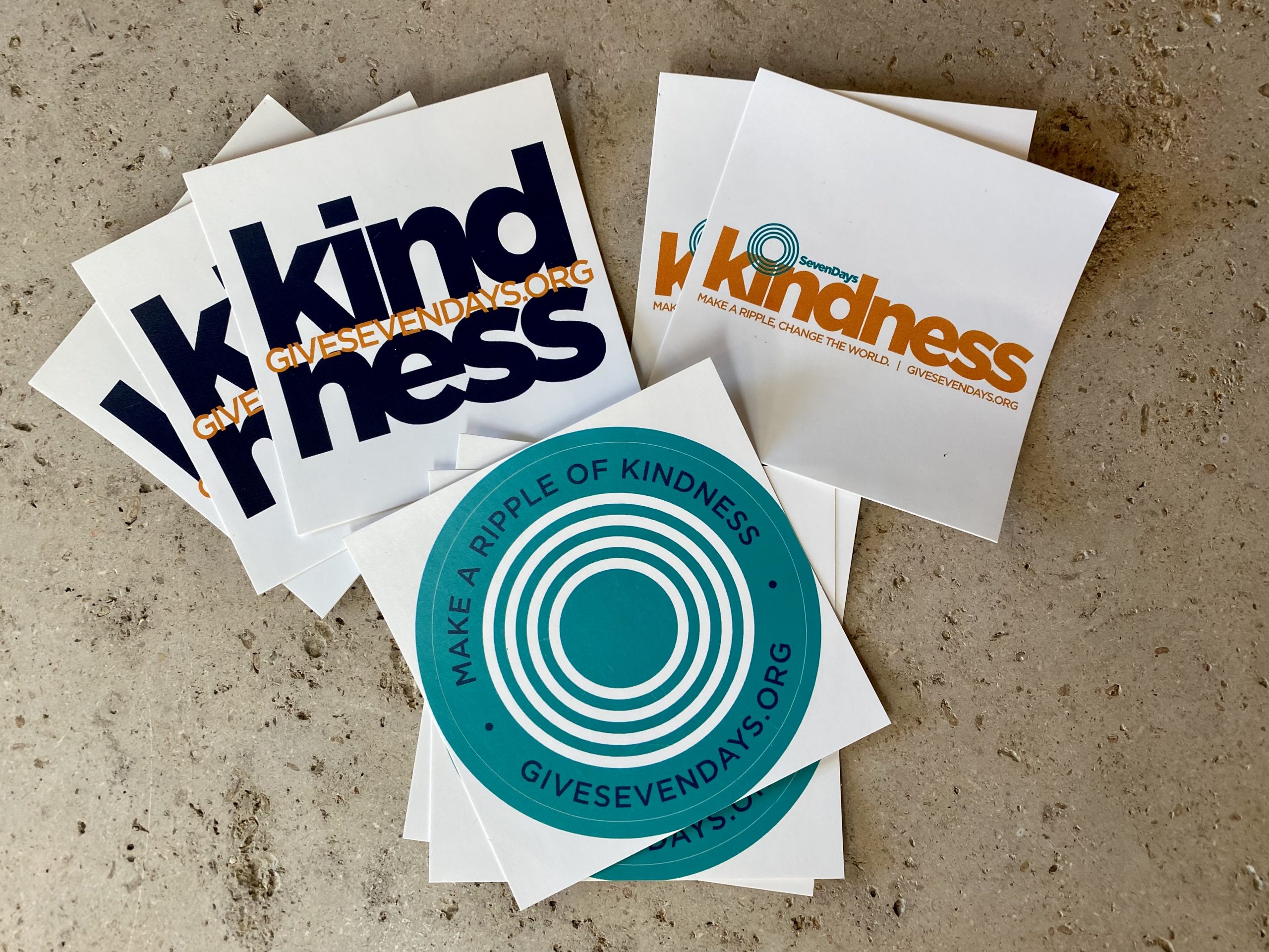 Kindness Sticker Bundles with Carry on Kindness Card - Give SevenDays®